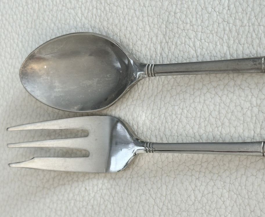 Dessert Gabel und Löffel mit Porzellan Einlage (Gebraucht) in Arni AG ...