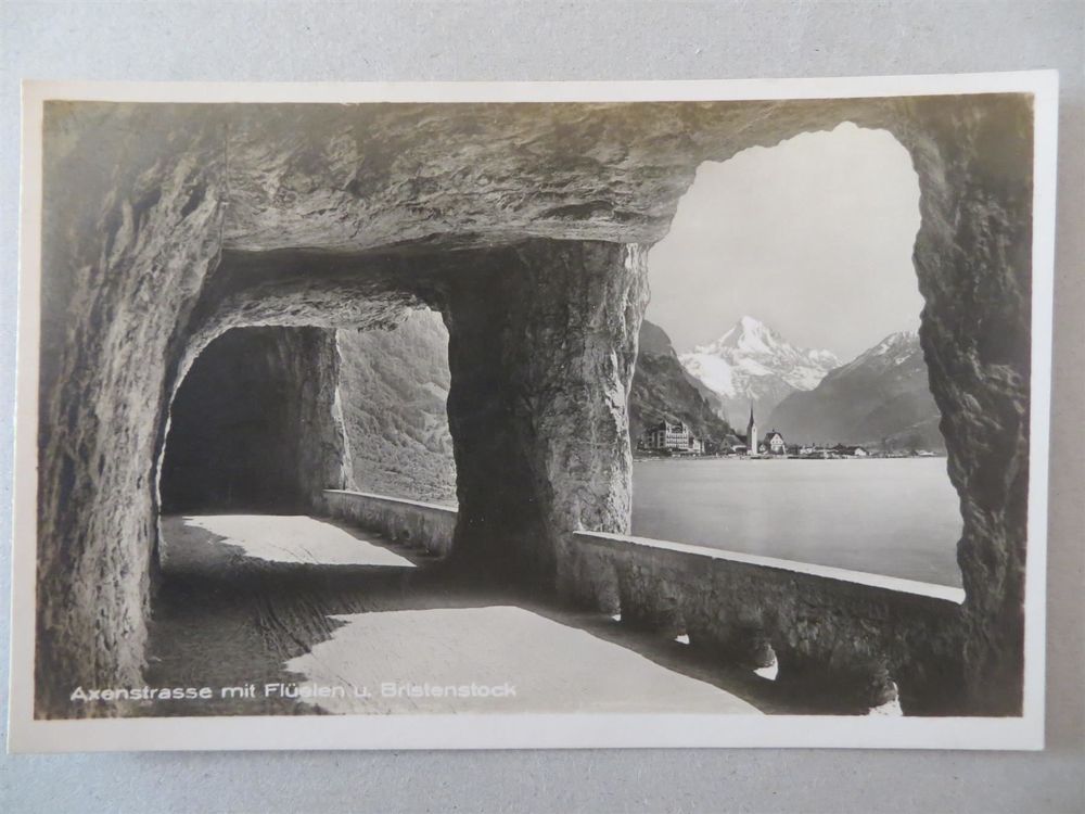 Axenstrasse mit Flüelen Bristenstock | Acheter sur Ricardo