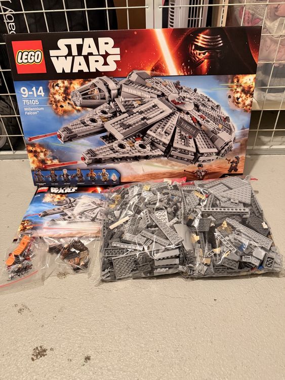 Lego Star Wars Millennium Falcon 75105- komplett - 🔥 Top! (Gebraucht ...