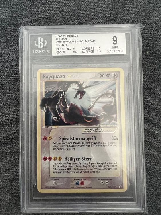 Rayquaza Gold Star BGS 9 - #107 Ex Deoxys - German | Kaufen auf Ricardo