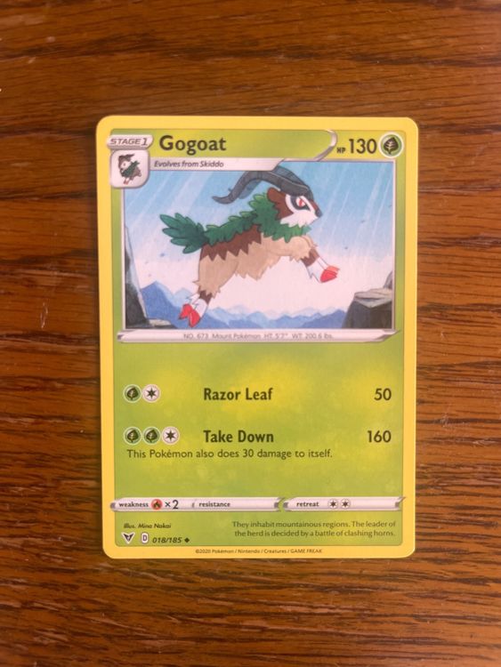 Carte Pokemon Gogoat - Vivid Voltage - EN (Gebraucht) in Vernayaz für CHF 1 – mit Lieferung auf ...