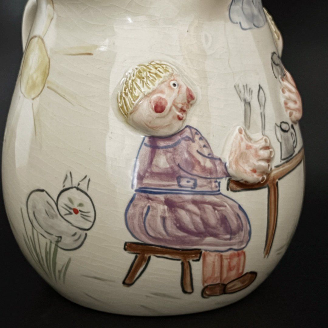 Designer Keramik Krug mit Bechern, Manfred Ody 1970er Jahre (Gebraucht ...