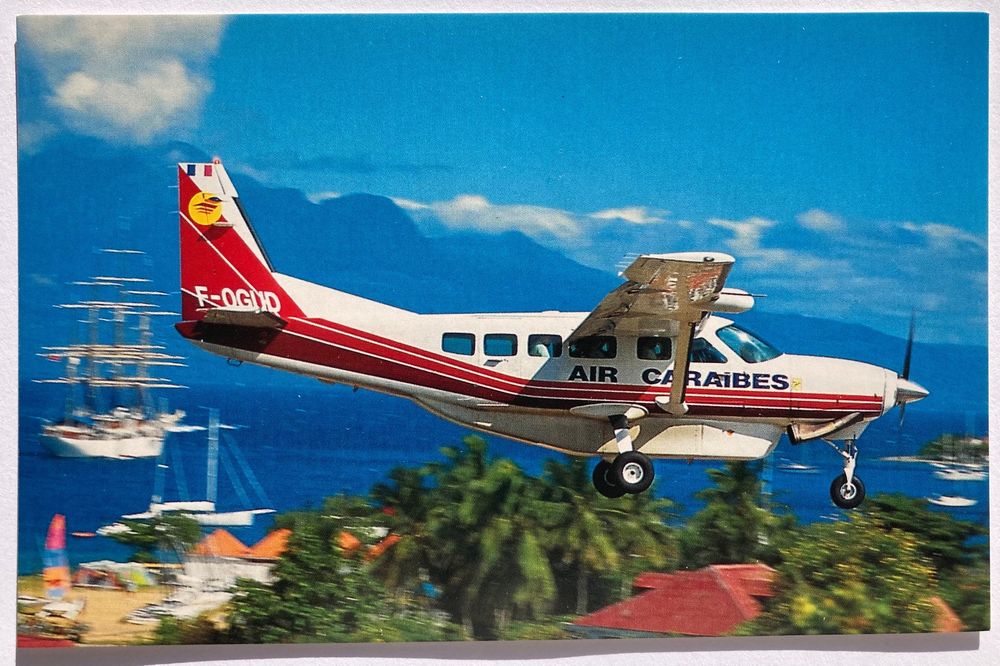 Postcard Cessna 208 Caravan I Air Caraibes (Gebraucht) in Lugano für ...