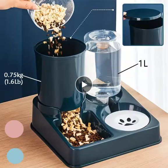 Automatisches Futterspender-Wasserspender-Set für Katzen (Neu und originalverpackt) in Genève ...