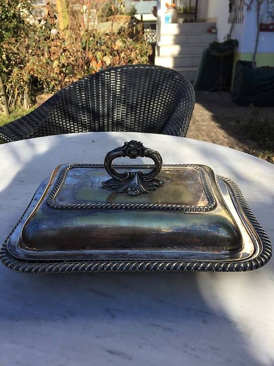 antike Servierplatte mit Deckel versilbert (Gebraucht) in Wil SG für ...