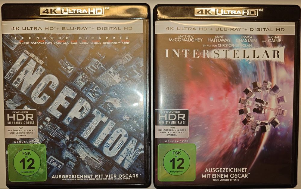 Set Interstellar und Inception (4k ultra HD) (Gebraucht) in Oberhasli ...