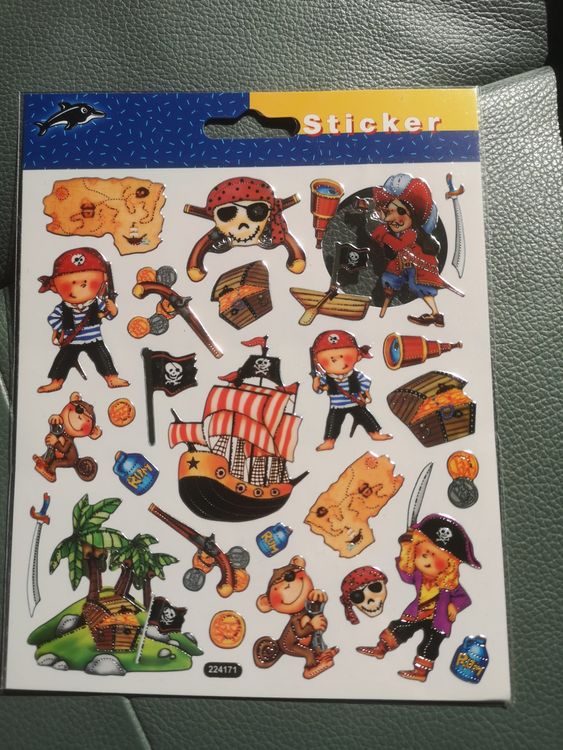 1 Bogen Sticker Pirat Räuber neu | Kaufen auf Ricardo
