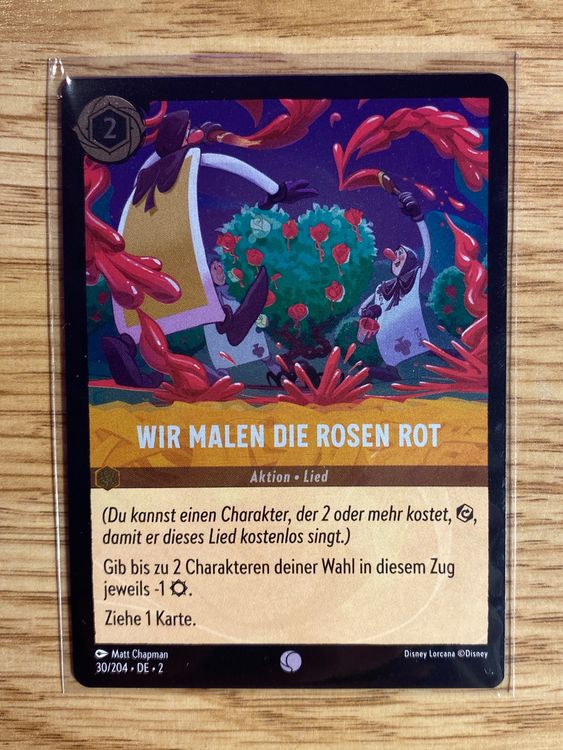 Malen Rosen Rot FOIL/HOLO DE 30 Disney Lorcana 2 (Neu (gemäss ...