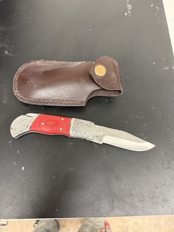 Wolf Messer mit Lederscheide - Jagdmesser, Klappmesser (Neu (gemäss ...