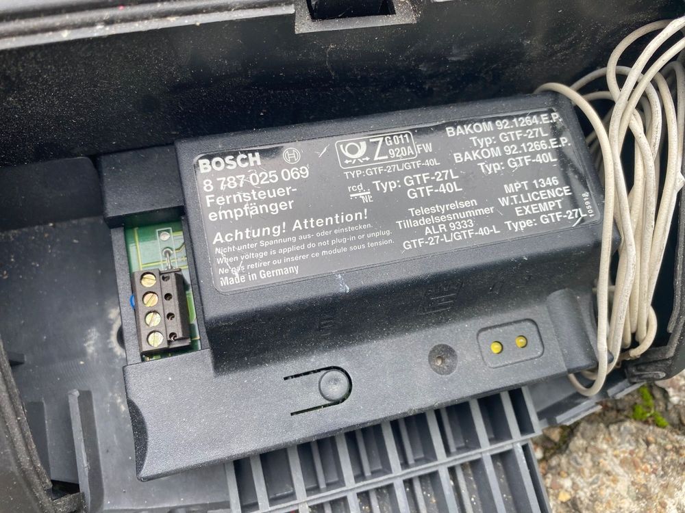 Bosch Garagentorantrieb Altes Modell