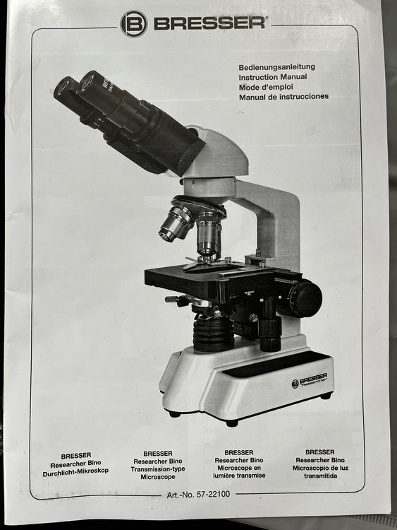 BRESSER Researcher Bino Transmission-type Microscope (Gebraucht) in ...