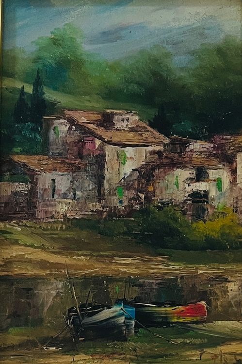 Sehr Interessante Landschaft Gemälde Unleserlich Signiert (Gebraucht) in Root für CHF 15 – mit ...