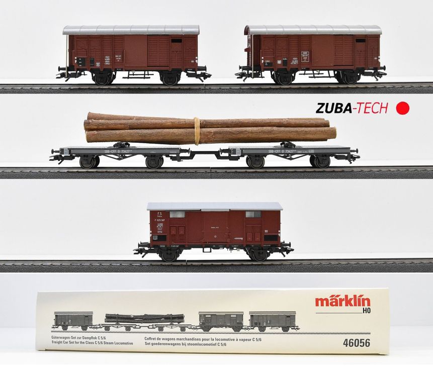 Märklin 46056 Güterwagen-Set SBB/FS H0 WS mit OVP (Gebraucht) in St ...