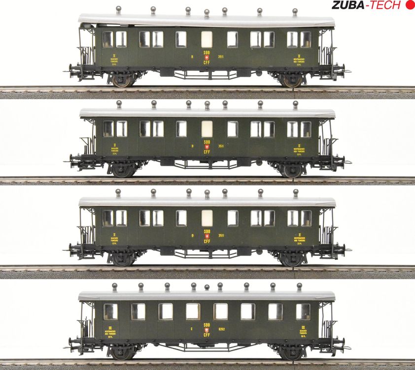 Liliput 4x Plattformwagen der SBB, H0 GS, ohne OVP (Gebraucht) in St. Gallen für CHF 53 – mit ...