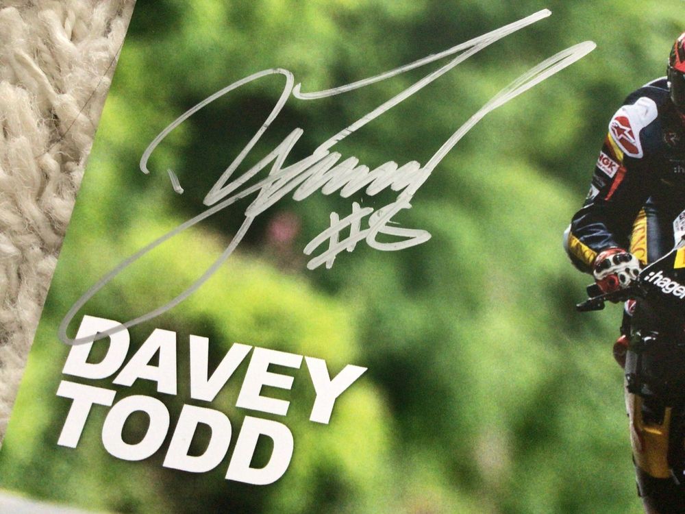 Davey Todd signierte Karte Moto Rennnsport Isle of Man TT (Gebraucht ...