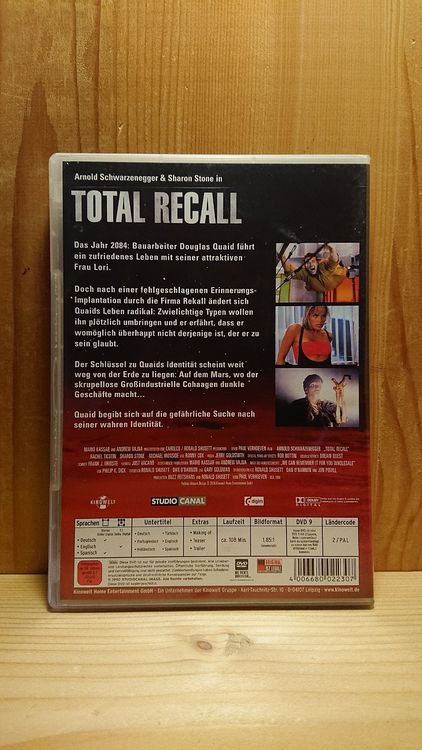 TOTAL RECALL DVD mit Arnold Schwarzenegger (Gebraucht) in Wilderswil ...