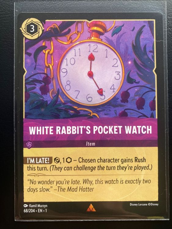 LORCANA DISNEY - WHITE RABBIT’S POCKET WATCH - 68/204 RARE (Gebraucht ...