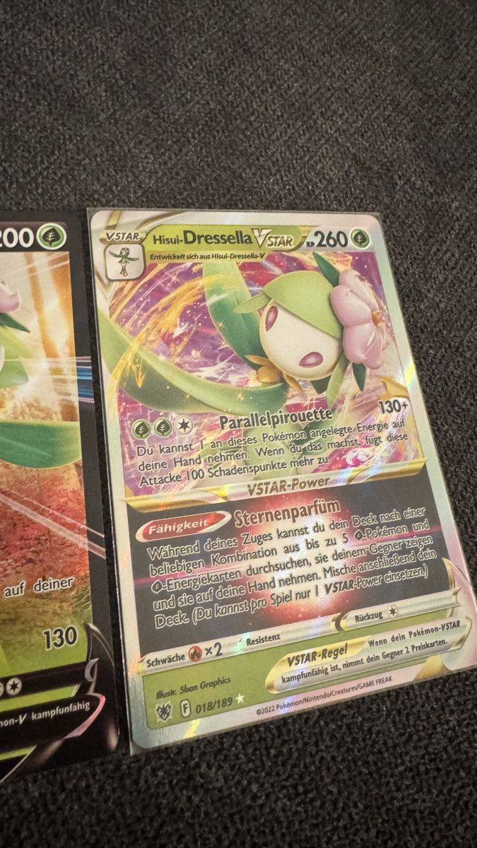 Hisui-Dressella V & VSTAR Pokemon Karten - Top Zustand! (5 (Neu (gemäss ...