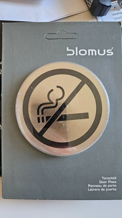 Nichtraucher Türschild selbstklebend (Gebraucht) in Au SG für CHF 4 ...