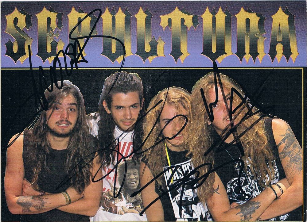 Sepultura ARISE 1991 BRAZIL Autogramm signiert Foto 10x15cm (Gebraucht) in Bischofszell für CHF ...