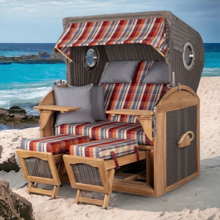 Elegantes Strandkorb Sylt Kaufen Bild