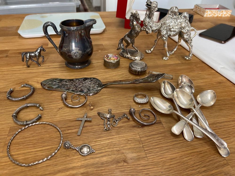 Silber Sachen mit verschiedene Stempel, Nr 121 | Kaufen auf Ricardo