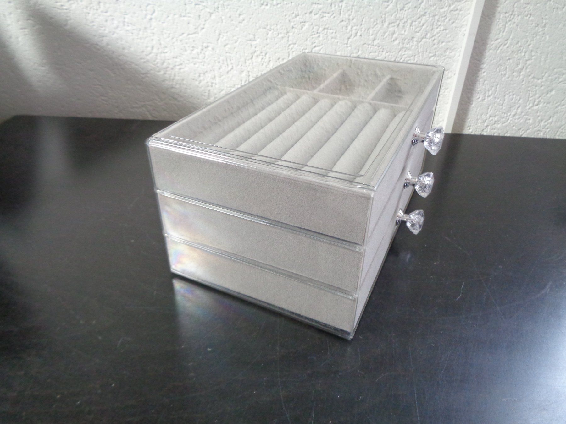 Schmuck Box mit 3 Schubladen (grau) (Neu und originalverpackt) in ...