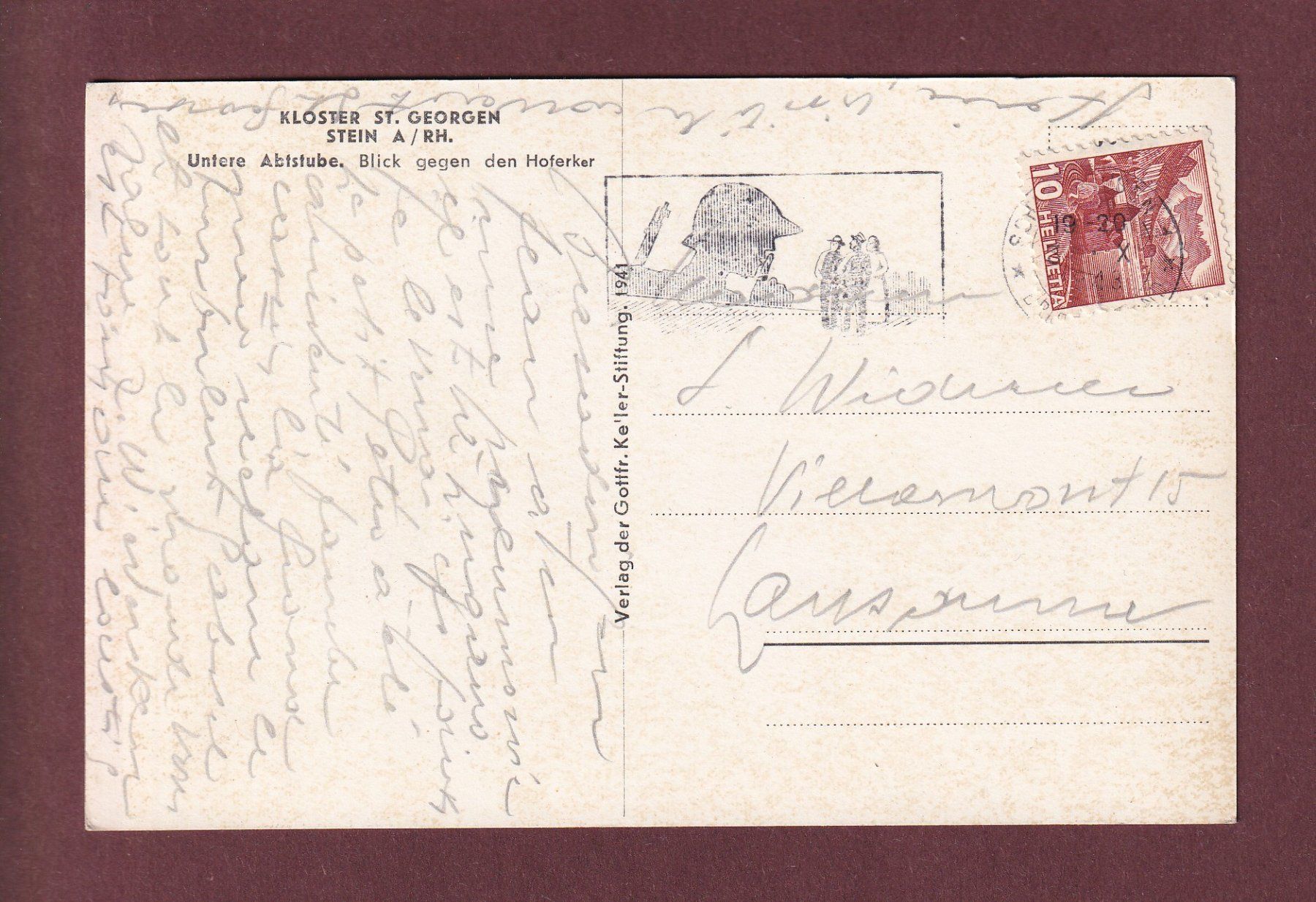 STEIN AM RHEIN - Kloster St. Georgen Untere Abtstube - 1943 (D'occasion ...