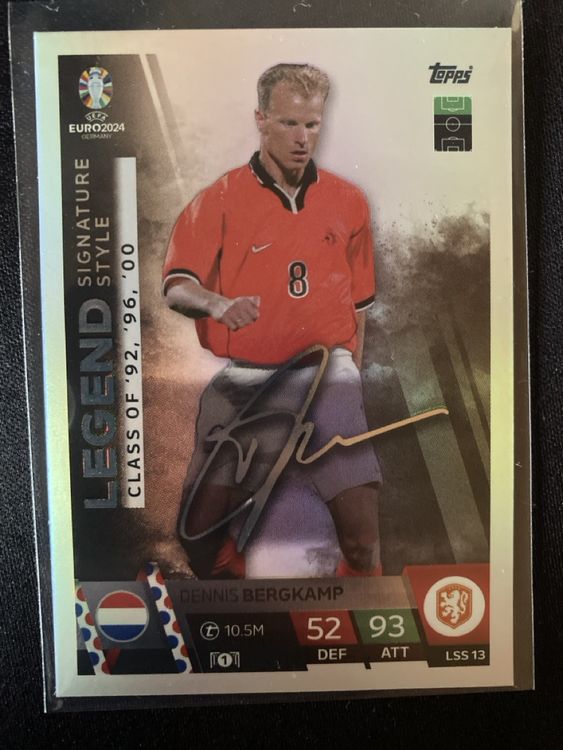 Bergkamp Signature Style Karte Euro 24 Match Attax | Kaufen auf Ricardo