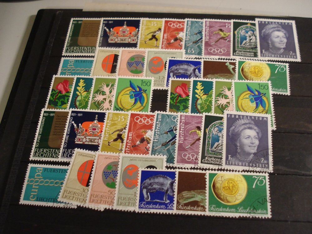 Jahresserie Liechtenstein 1971, ** und ET-o (Gebraucht) in Niederwil AG für CHF 1 – mit ...
