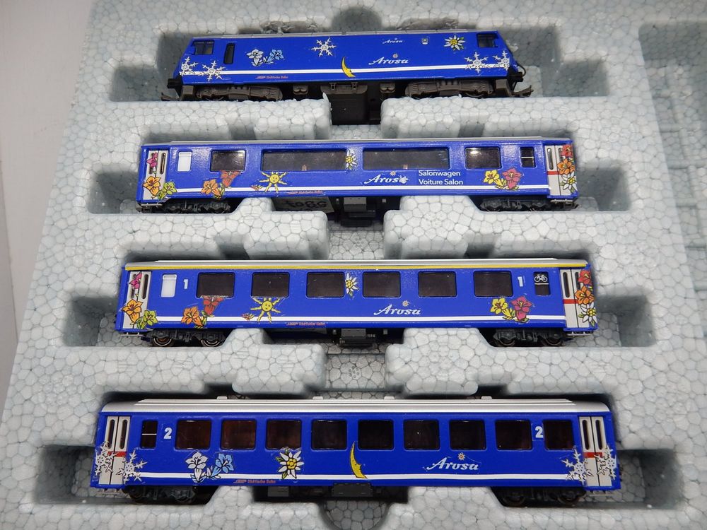 N- Kato - Rame RhB "Arosa Zug"- Locomoteur El. + 3 Wagons | Kaufen auf Ricardo
