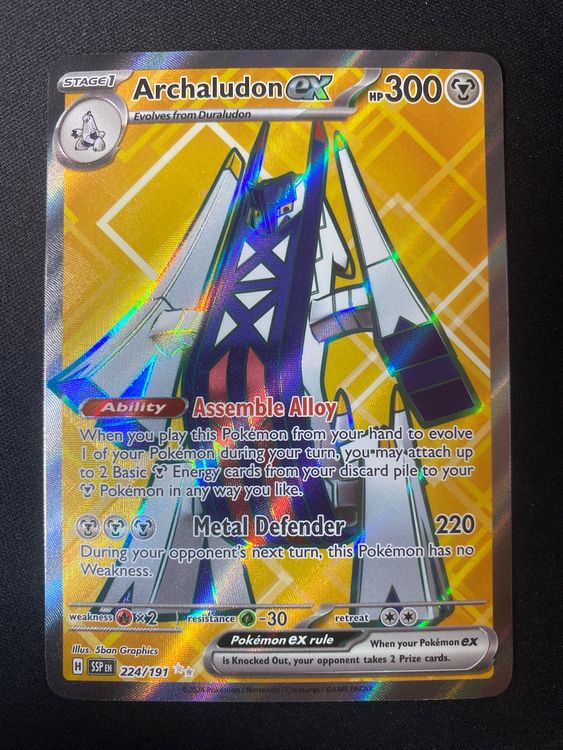 Archaludon ex 224 - Briduradon ex - Surging Sparks - EN (Neu (gemäss ...