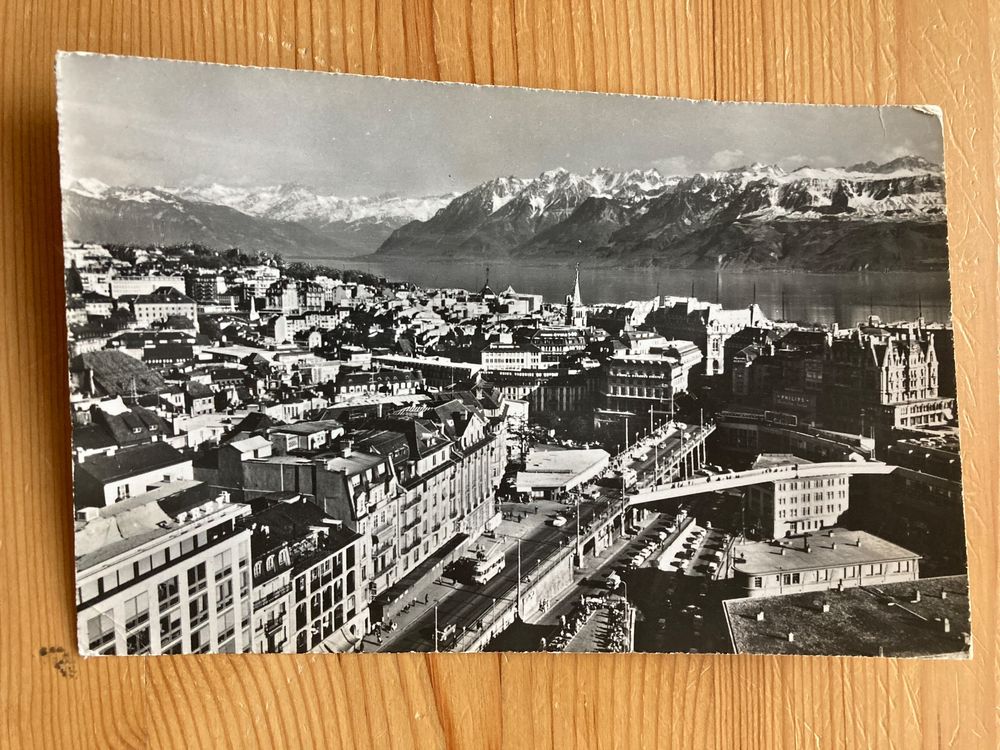 Lausanne - Le Grand Pont et les Alpes - AK 1961 (Gebraucht) in Oberuzwil für CHF 1 – mit ...