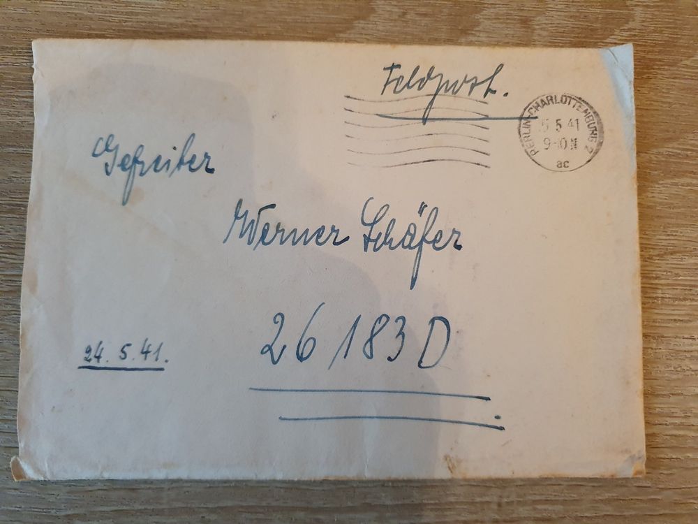 Feldpost Brief mit Inhalt WW2 1941 (Gebraucht) in Basel für CHF 2 – mit Lieferung auf Ricardo kaufen