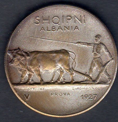 MÜNZE SHQIPNI ALBANIA AMET ZOGU 5 FRANGA - ERHALT SIEHE SCAN (Neu ...