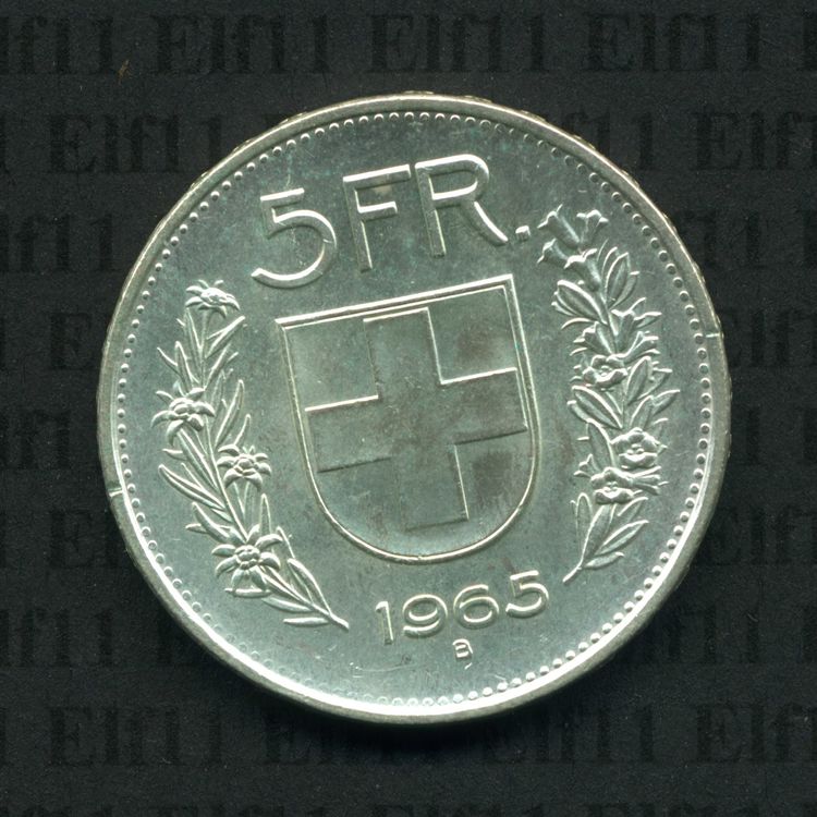 CHF___5.00 1965 stgl * nigelnagelneu! 5 Franken (Neu (gemäss Beschreibung)) in Widnau für CHF 19 ...