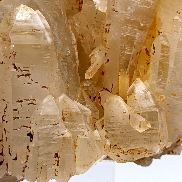 NATÜRLICHER GELBGESTREIFTER DELPHINIT-QUARZ, ALPIN, LIMONIT (Neu (gemäss Beschreibung)) in ...