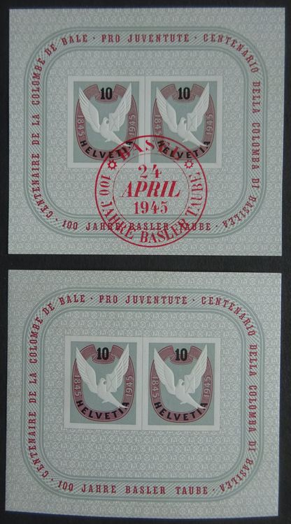 Basler Taube Block ** + gest., SBK 200.00 | Kaufen auf Ricardo