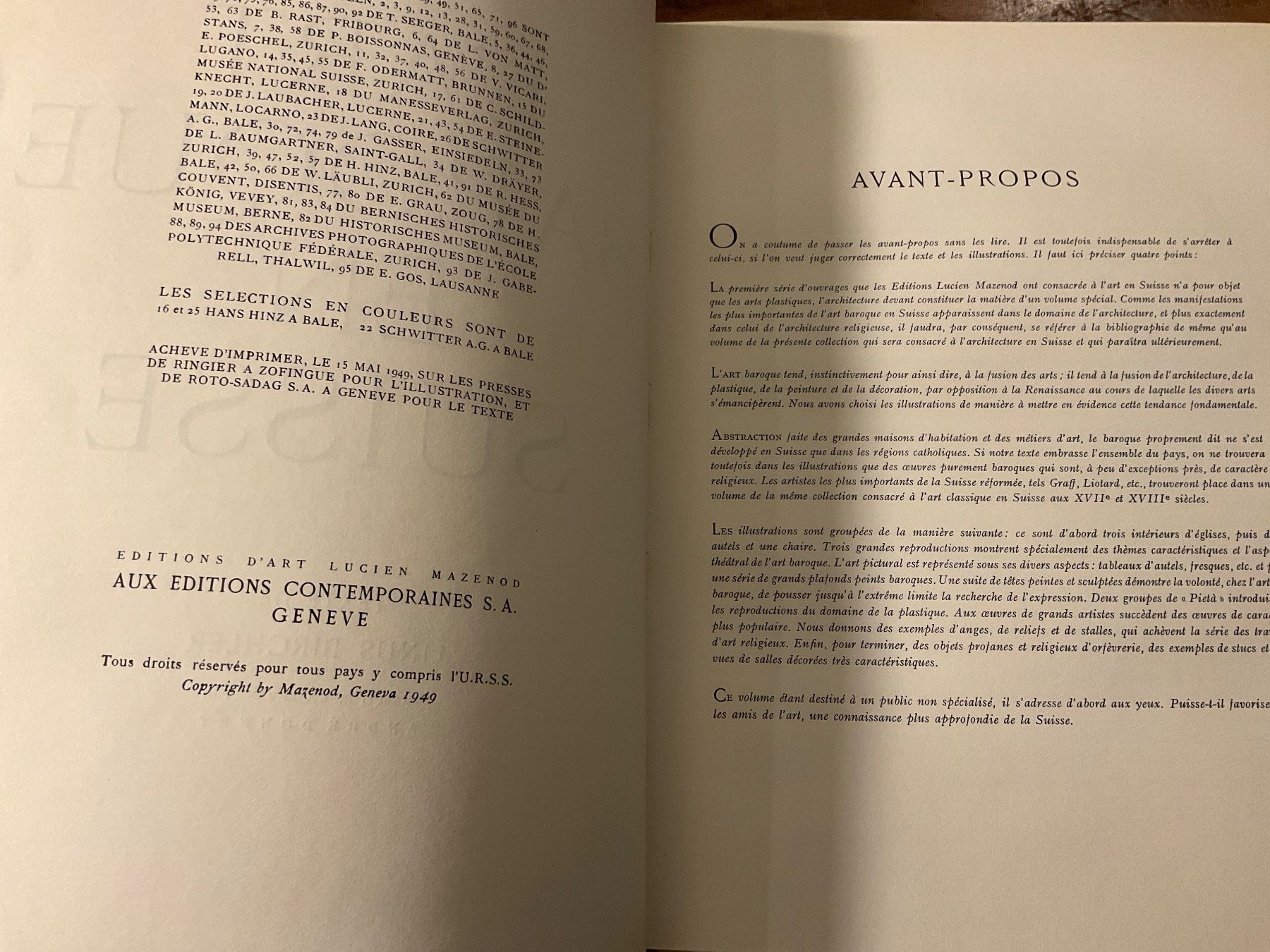 L'art baroque en Suisse - Edition Mazenod 🖼 (D'occasion) à Avenches ...