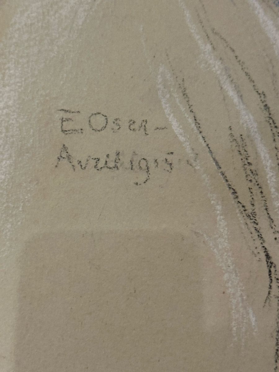 Portrait dessin, signé Élisabeth Oser,1915. (D'occasion) à Genève pour ...