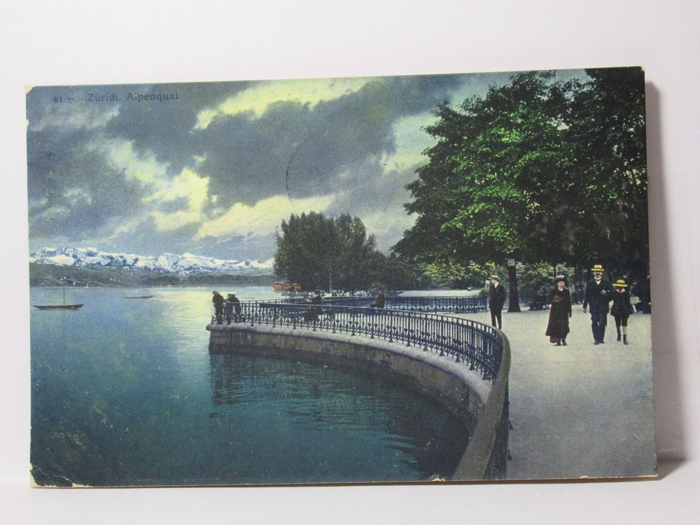 AK Zürich Alpenquai 1913 | Kaufen auf Ricardo