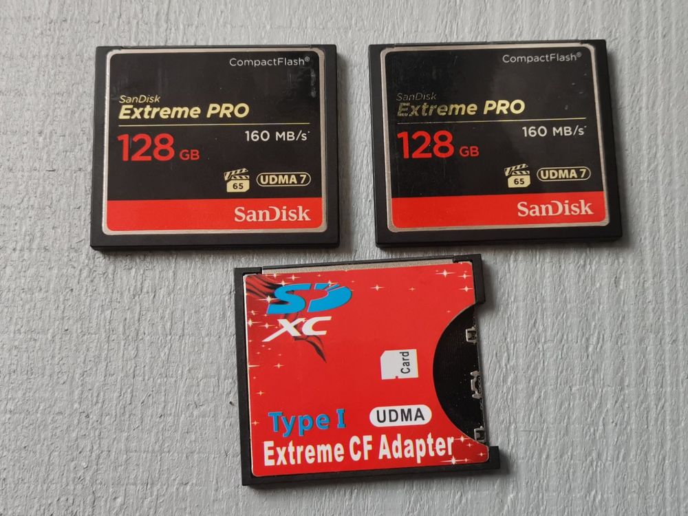 Sandisk CF Extreme Pro 128GB (2 Stück) | ab CHF 1.- (Gebraucht) in ...