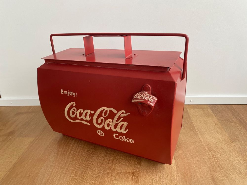 Kühlbox Vintage Coca-Cola rot, Metall Liebhaber/Sammlerstück (Gebraucht ...