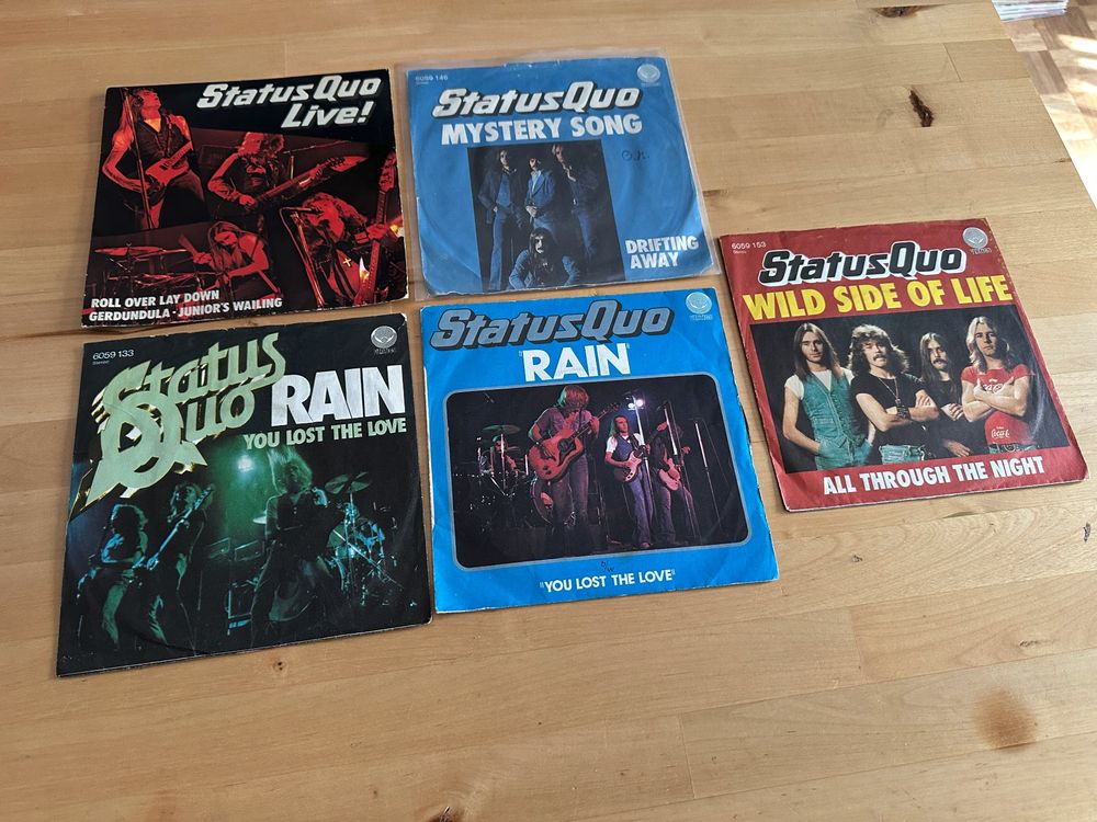 STATUS QUO tolle rare Singles 1975-1976 Kult Top Rock Metal (Gebraucht ...