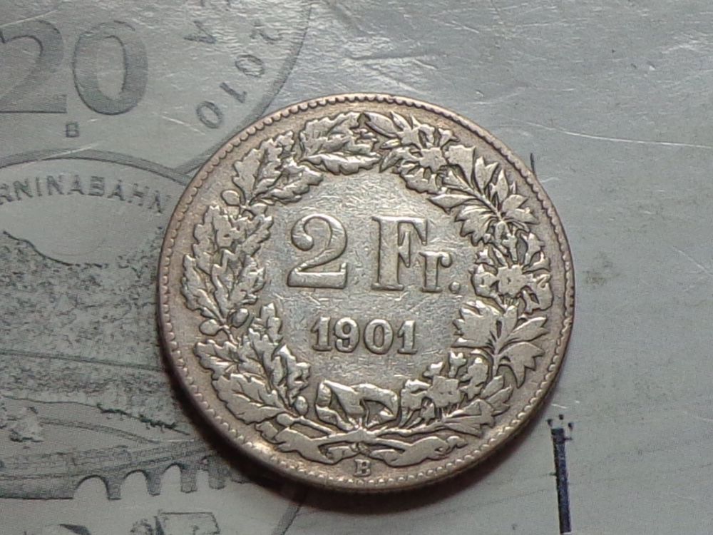 2 Fr. 1901 B belle pièce - Rare (Gebraucht) in Pully für CHF 61 – mit Lieferung auf Ricardo kaufen
