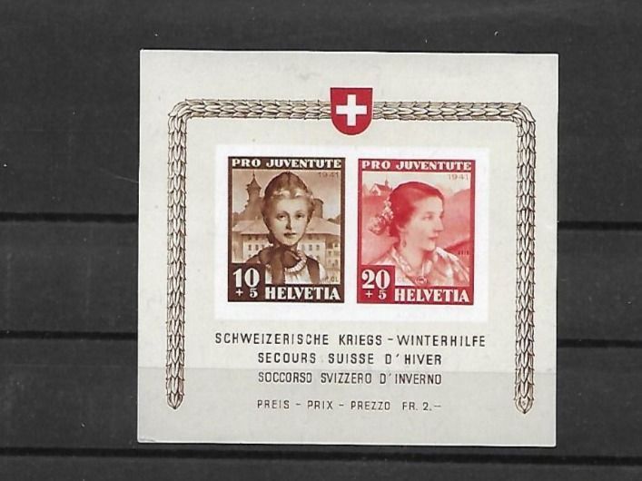 PJ Block 1941 Ausschnitt** Kat: CHF 100. (Neu (gemäss Beschreibung)) in Basel für CHF 12 – mit ...