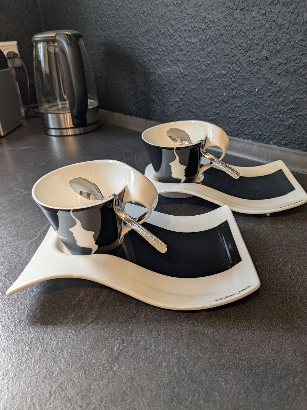 Designer Set für 2 Personen / Villeroy & Boch New Wave Faces (Neu ...