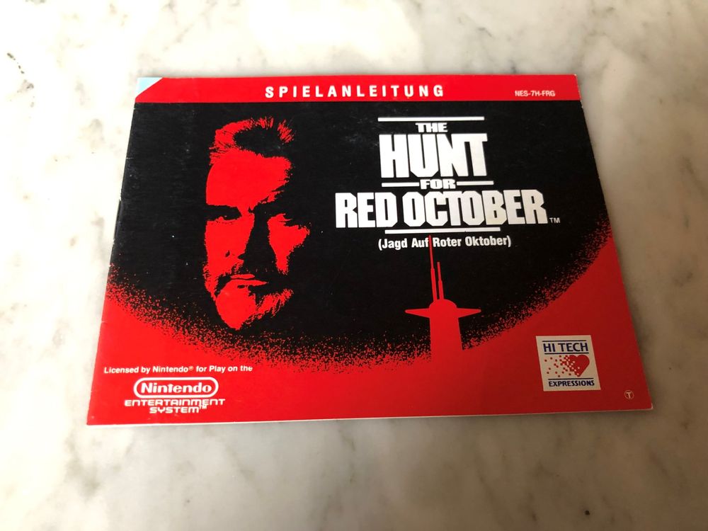 ANLEITUNG FÜR THE HUNT FOR RED OCTOBER NINTENDO NES | Kaufen auf Ricardo