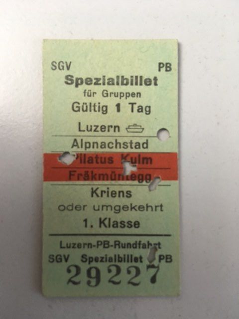 Spezialbillet SGV Luzern Alpnachstad (Gebraucht) in Luzern für CHF 2 ...