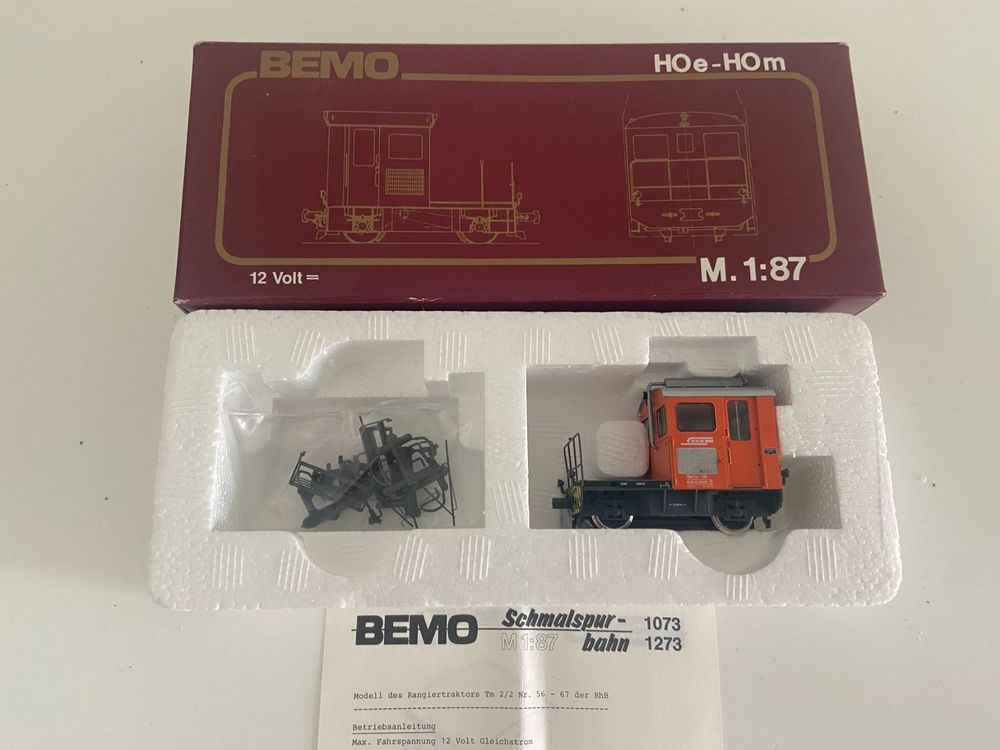 Bemo, Traktor RhB Tm 2/2 19, H0m, analog, Rarität (Gebraucht) in Köniz für CHF 85 – mit ...